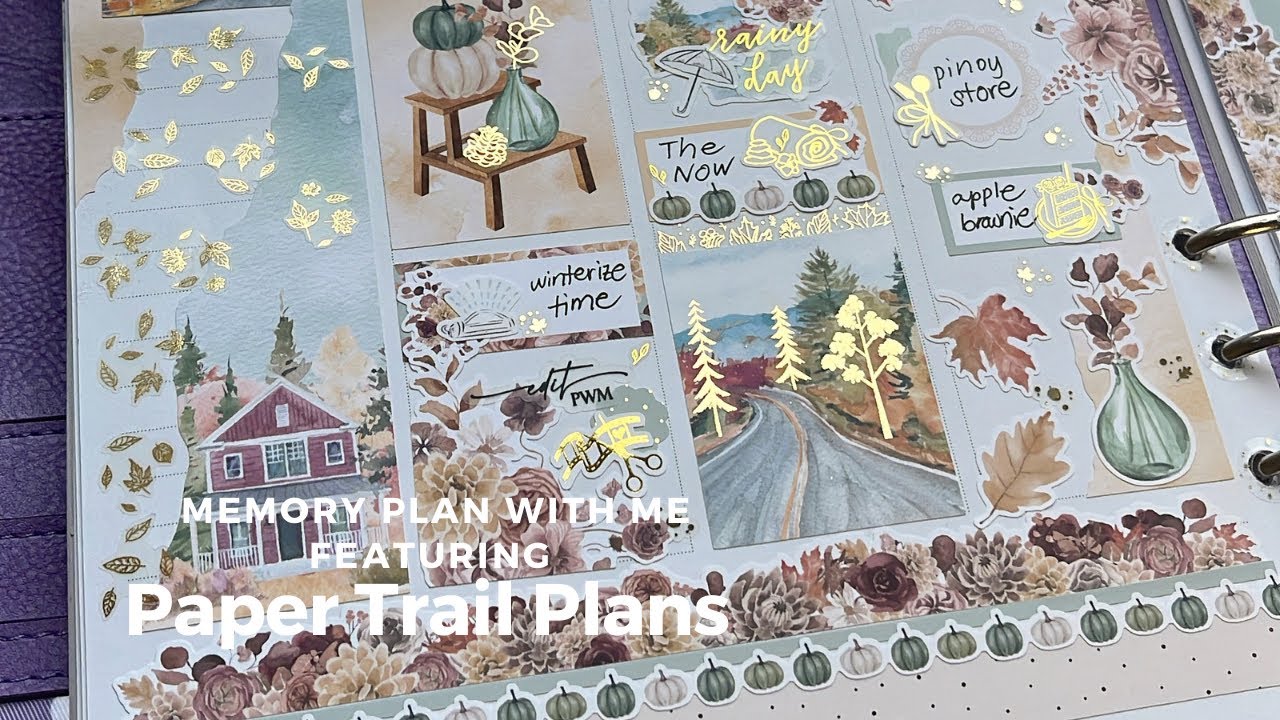 Memory Plan With Me ft Paper Trail Plans | A5 Wide - YouTube