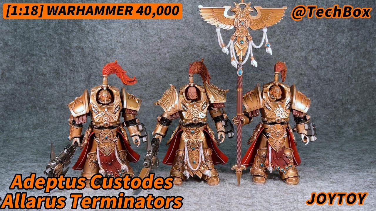 Joytoy Warhammer 40K, Adeptus Custodes - Allarus Terminators, 1/18 ...
