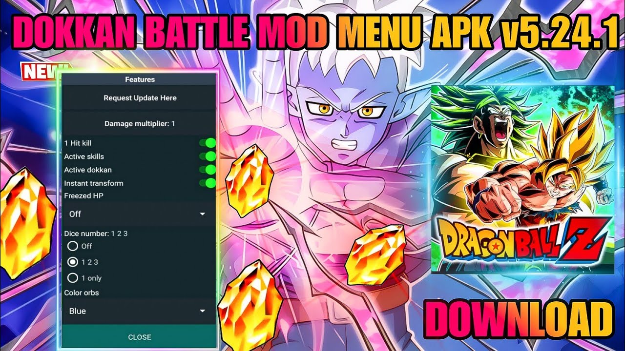 DBZ Dokkan Battle ULTRA MOD MENU V5.24.1 APK / 8+ MOD FEATURES / Dokkan ...