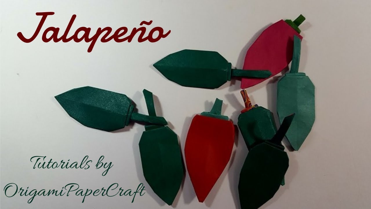 How To Fold Origami Chili pepper Origami. Paper Jalapeño Origami 🌶️Easy ...