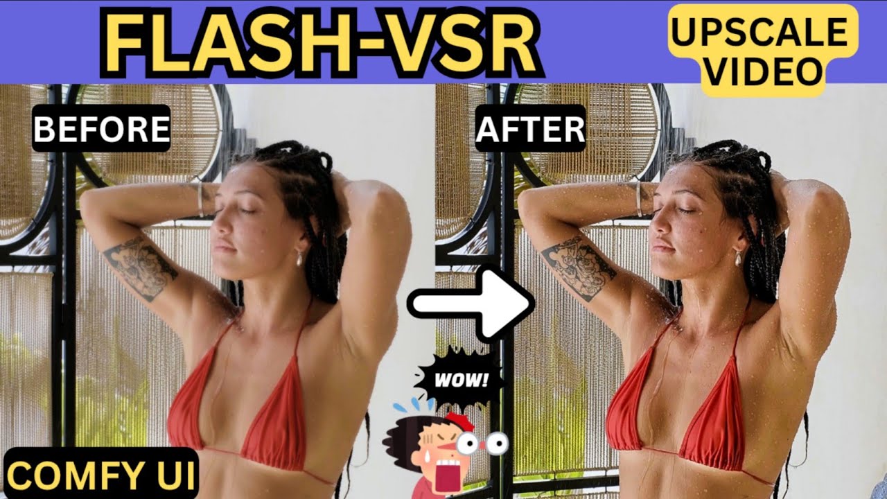 Flash VSR in ComfyUI: Real-Time AI Video Upscaling! - YouTube