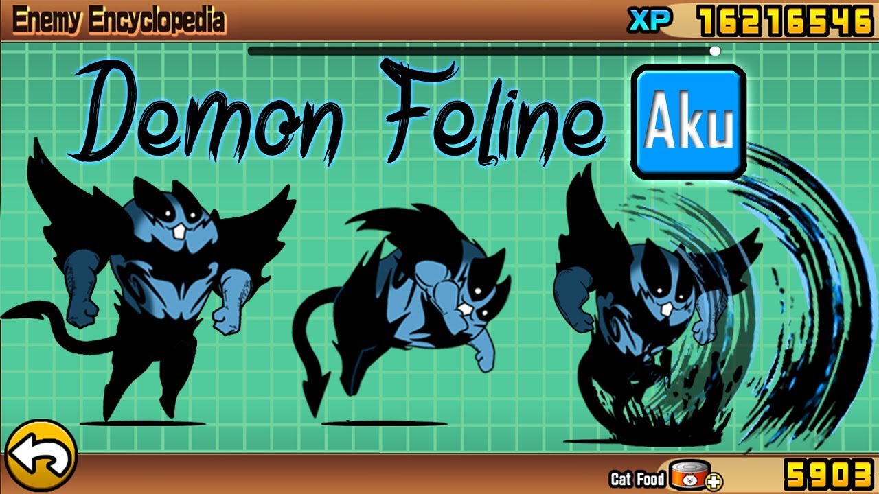 The Battle Cats - Demon Feline (Enemy) - YouTube