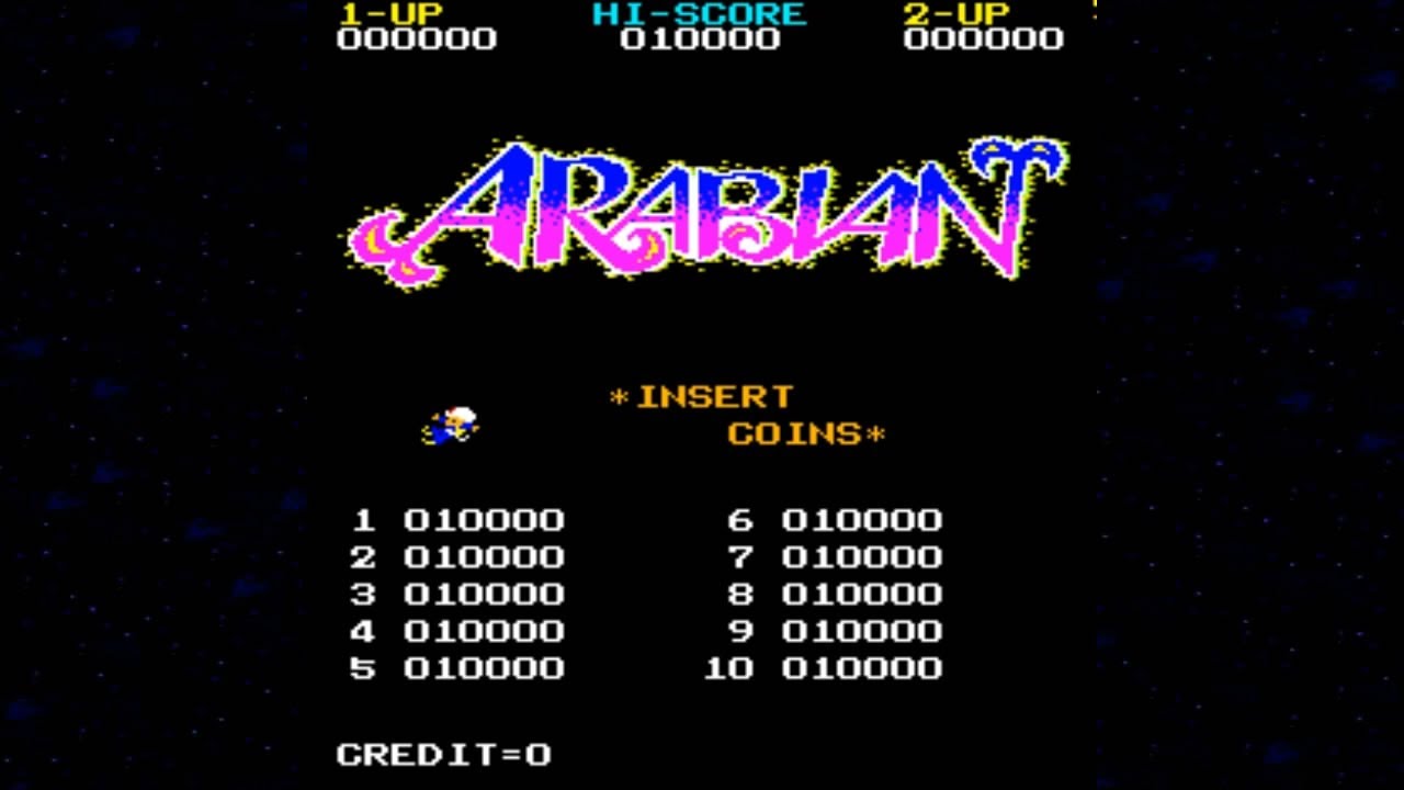 Arabian 1983 Sun Electronics Mame Retro Arcade Games - YouTube