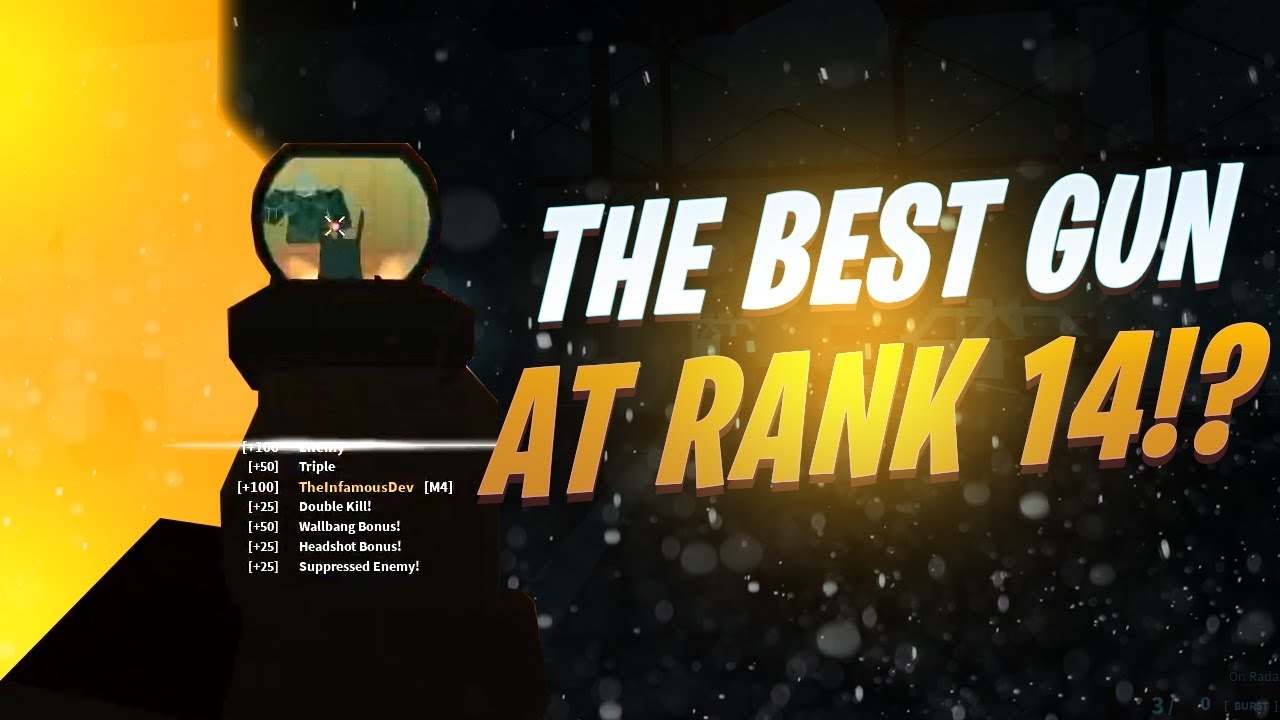 THE BEST GUN AT RANK 14!? - Phantom Forces - YouTube
