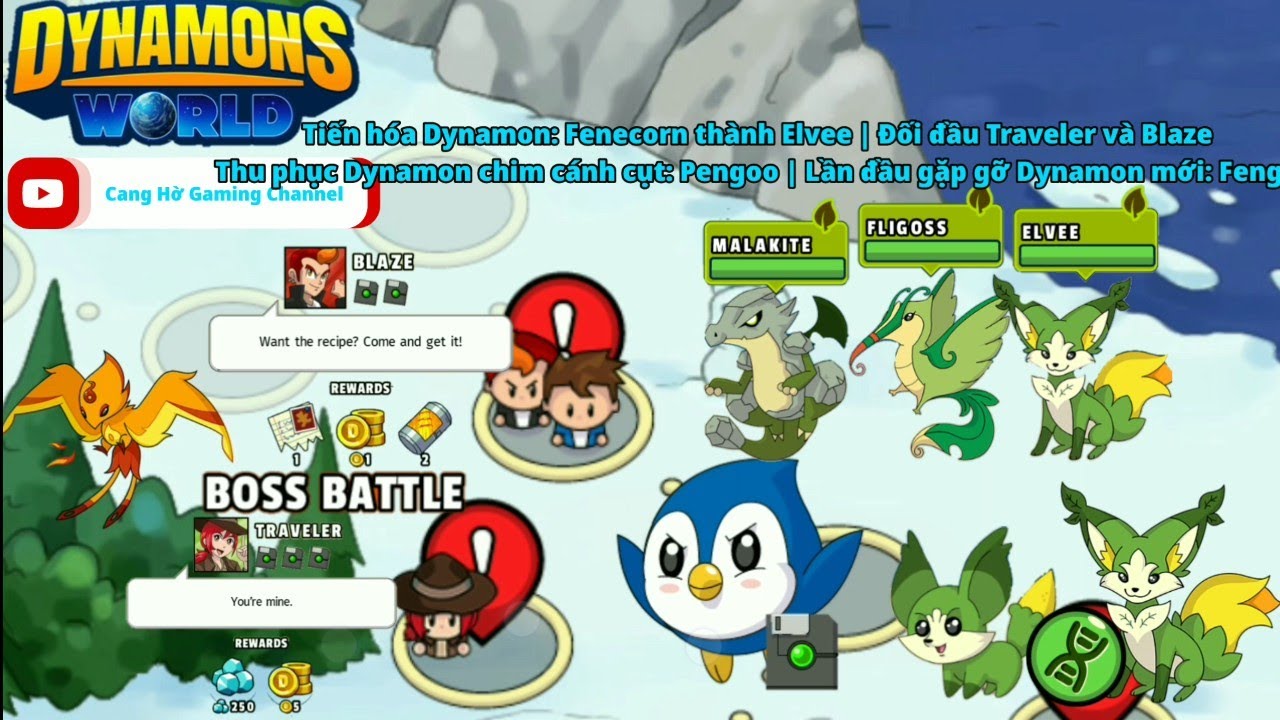 Dynamons World #35 - Tiến hóa Dynamon Fenecorn thành Elvee | Thu phục ...