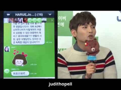 金厲旭是sj裡面壞男人代表XD--- 슈퍼주니어와 함께하는 LINE 스타채팅 - YouTube