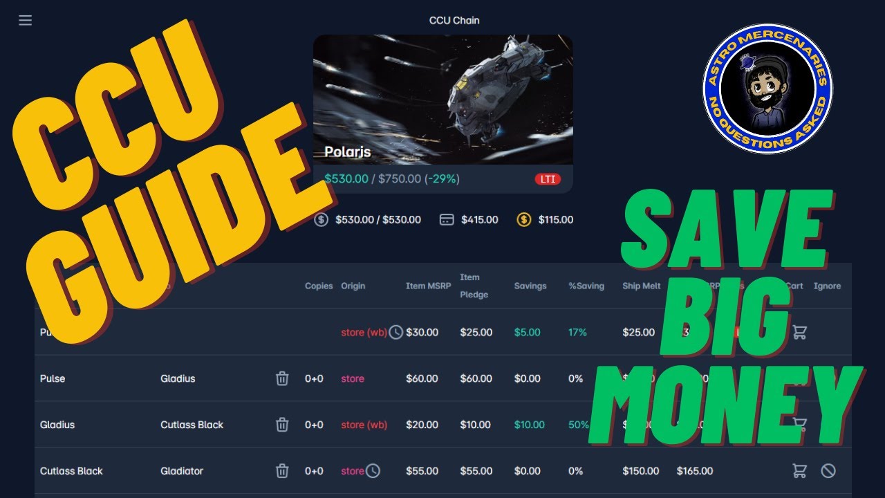 CCU Guide - Save Big Money | Invictus 2024 Finale | Star Citizen - YouTube