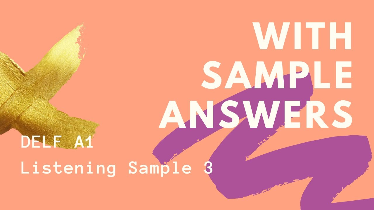 DELF A2 Writing Part 4| Production Ecrite 4| Exercise 1 and 2 with ...