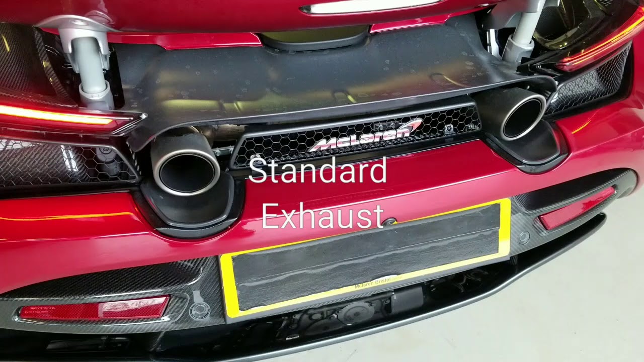 McLaren 720s exhaust - YouTube