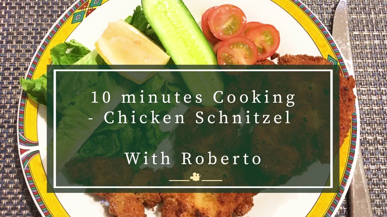 10 minutes Italian Cooking - Chicken Schnitzel with Roberto - YouTube