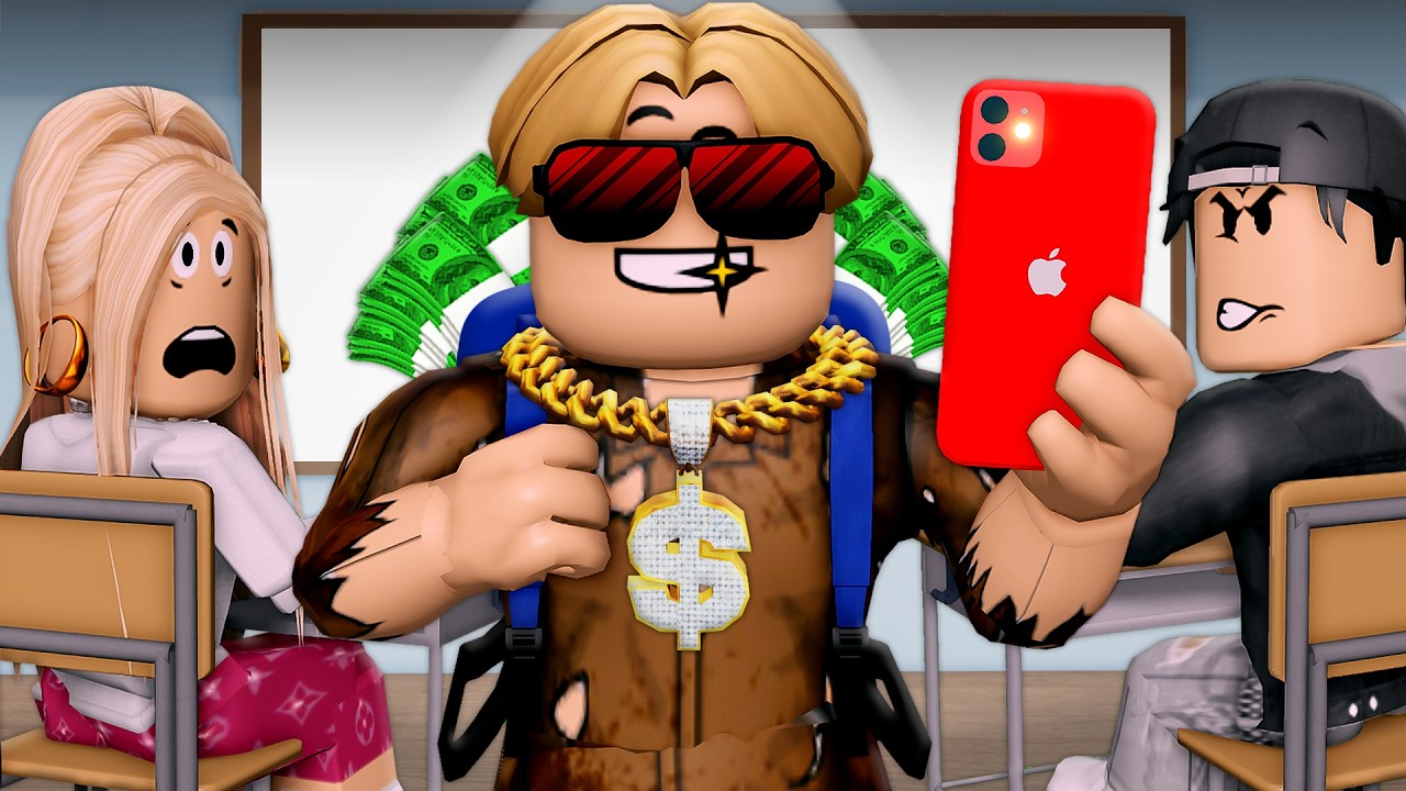 The POOREST Kid In School Became RICH! (A Roblox Movie) - YouTube