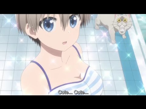 Uzaki got flattered when Sakurai compliments her swimsuit..|Uzaki Chan wants to hangout s2
