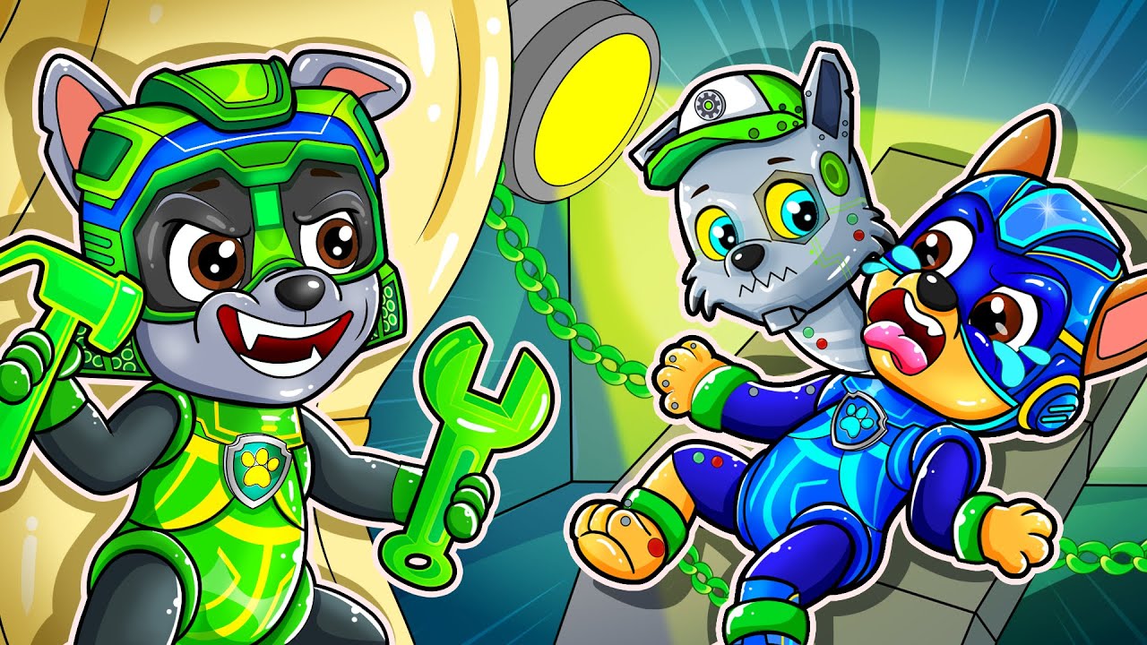 WHAT HAPPENED TO CHASE?! EVIL ROBOT ROCKY ATTACKED - Paw Patrol ...