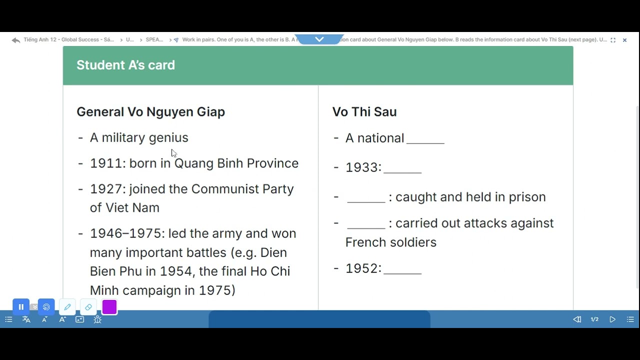 UNIT 1- SPEAKING- TIẾNG ANH 12 GLOBAL SUCCESS | STUDY ENGLISH WITH ME ...