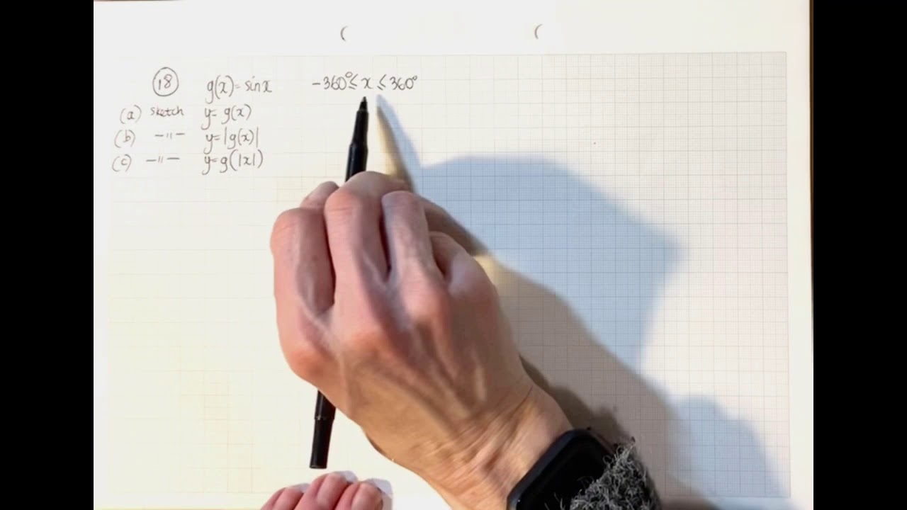 Y2 Pure 2E Graphs of y=|f(x)| and y=f(|x|) - YouTube