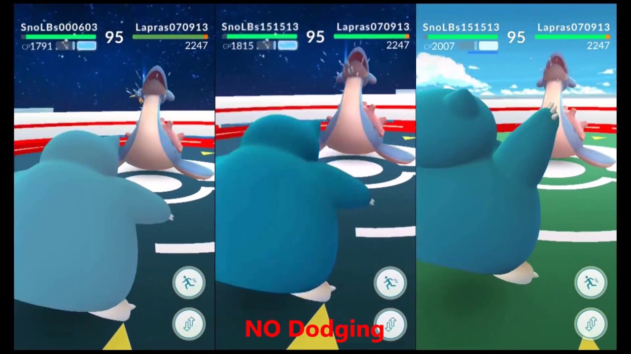 Great vs lousy IVs comparison ( using a lick/body slam Snorlax ) - YouTube