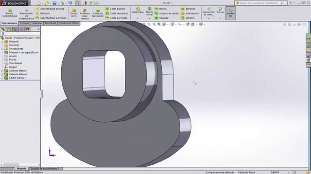 Proyecto SOLIDWORKS CERRADURA PARTE 6 - YouTube