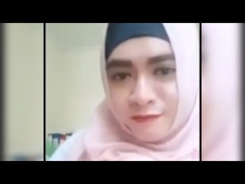 Bokeh indo tante tudung pink uh