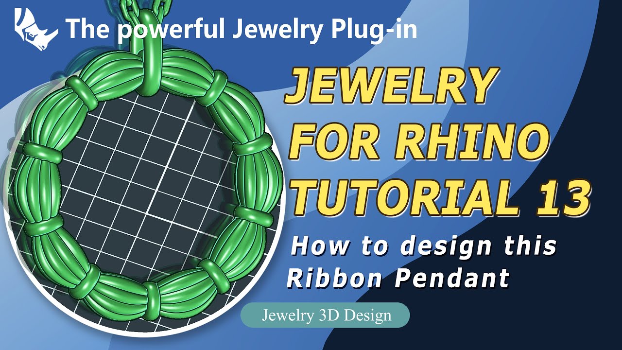Quickly Design this Ribbon Pendant in Jewelry For Rhino - 3D Jewelry ...