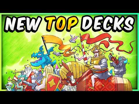 I found a few NEW TOP CLASH ROYALE DECKS!