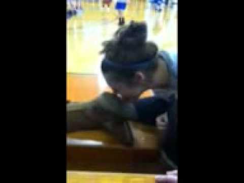 Colleen licking shoe