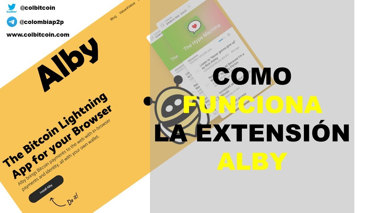 cómo funciona extensión Alby - YouTube
