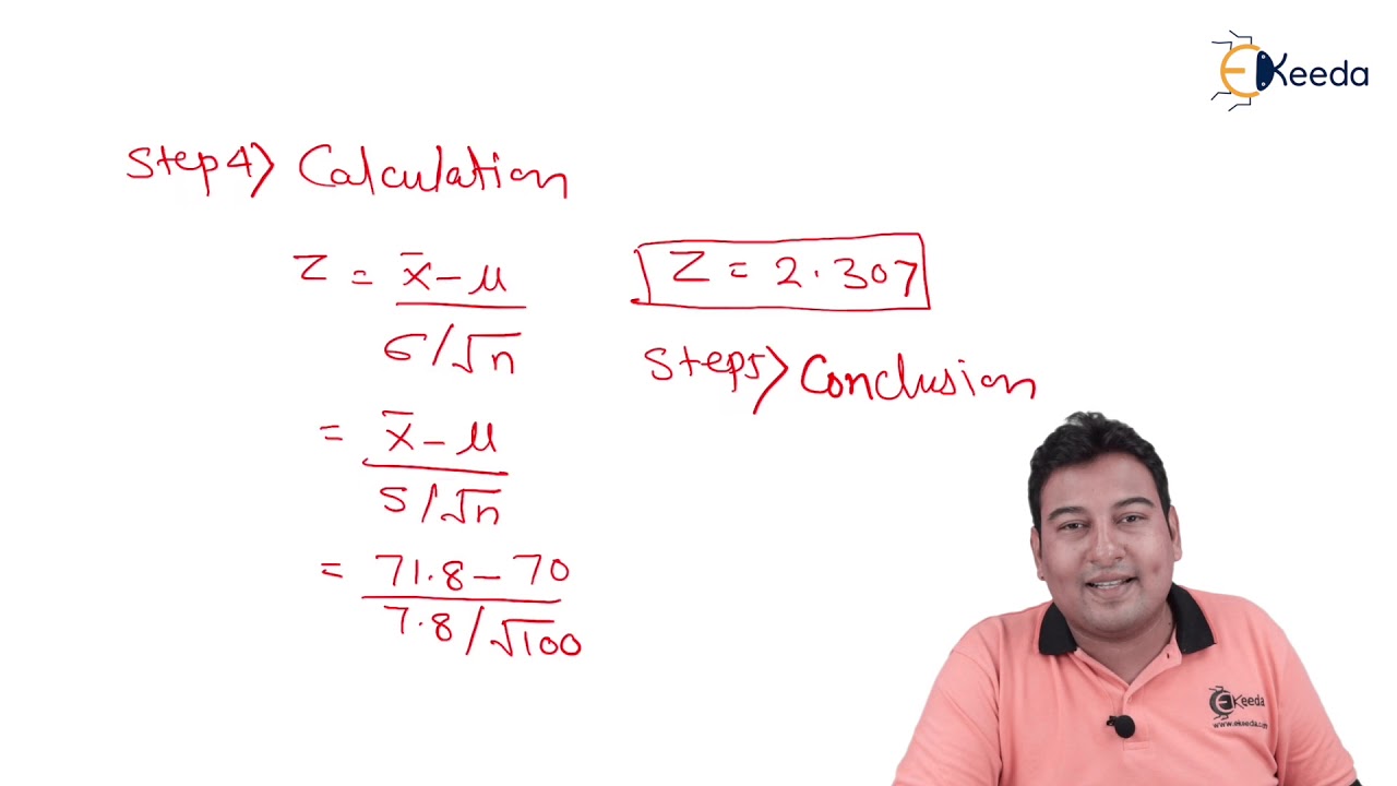 Test of Single Mean of Large Sample Test - Problem 3 - Sampling Theory ...