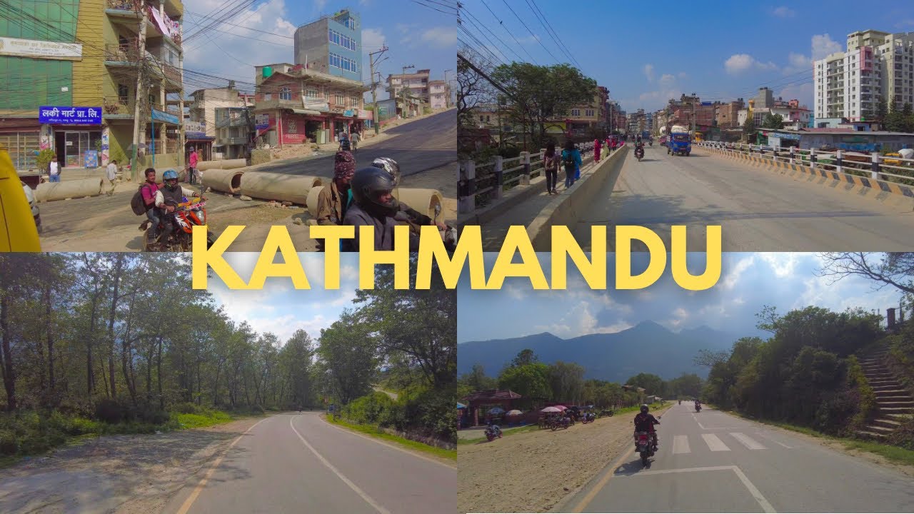 Kathmandu LIVE New Shortcut Road Drive from Chobar to Bhaisepati - YouTube