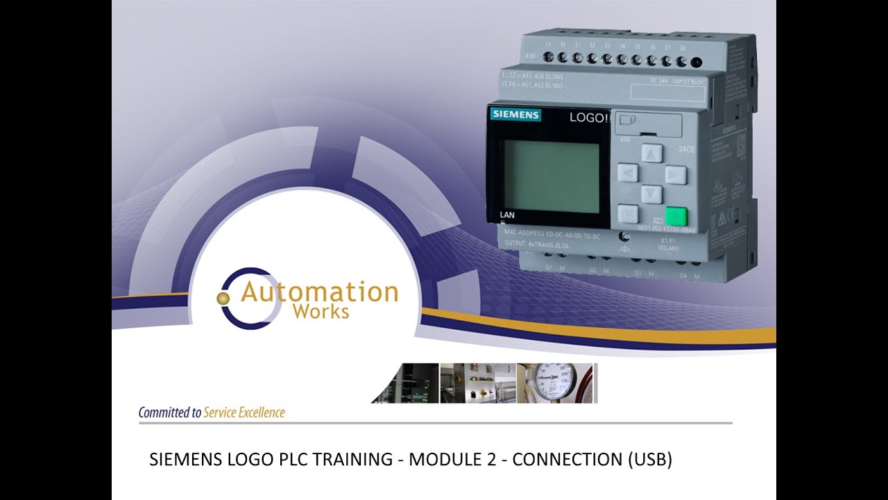 AW Siemens Logo Module 2 - Connection (USB) - YouTube
