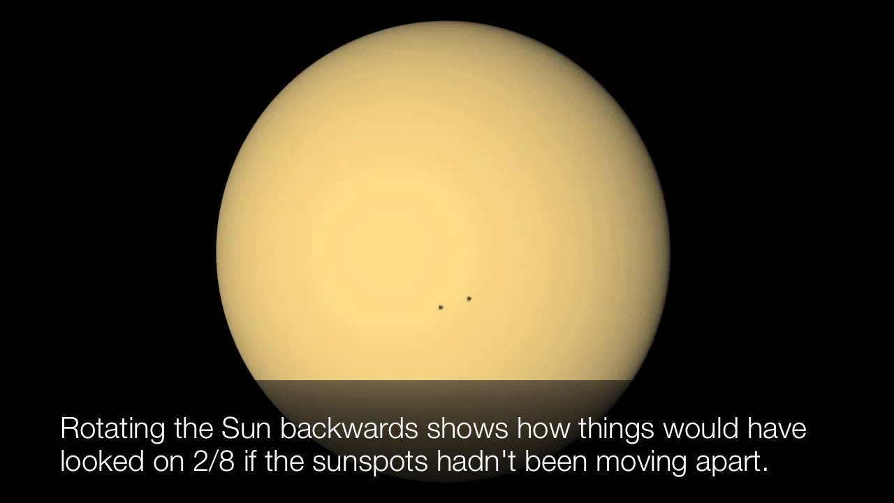 Rotating Sun, Moving Sunspots - YouTube