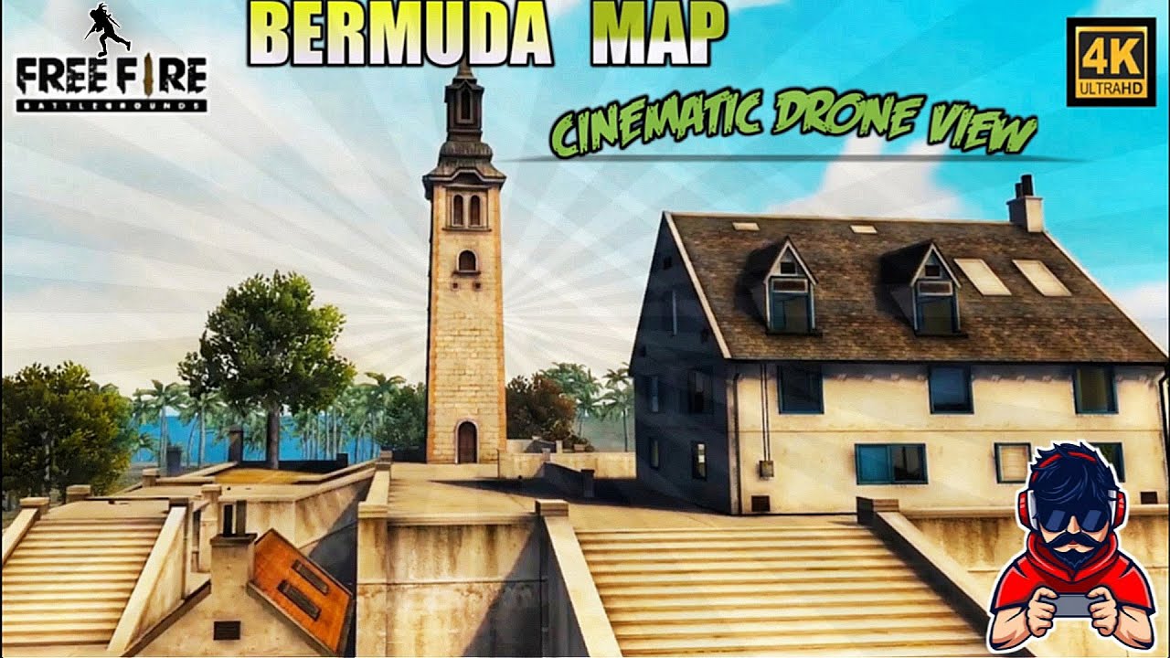 Bermuda Map 4K Cinematic Drone View | Free Fire Drone View | DN GAMING ...