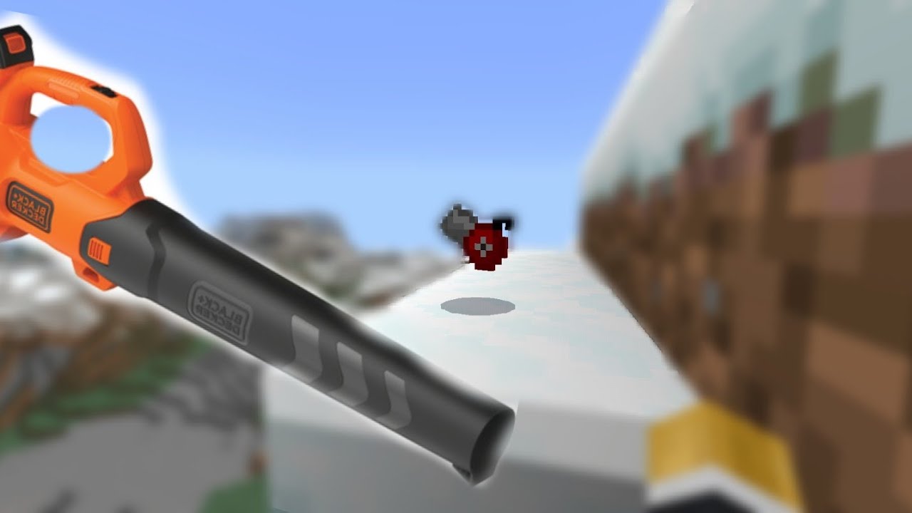 Minecraft Leaf blower addon - YouTube