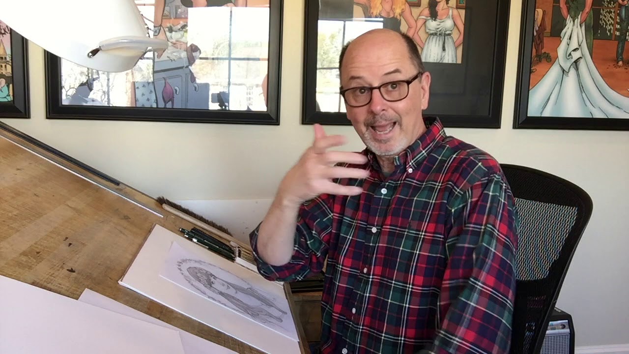 Terry Moore Art: Penciling Comics for Inking - YouTube