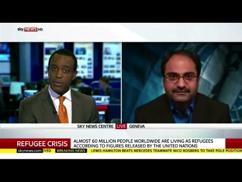 UNHCR Spokesperson Babar Baloch Interview on Sky News on World Refugee ...