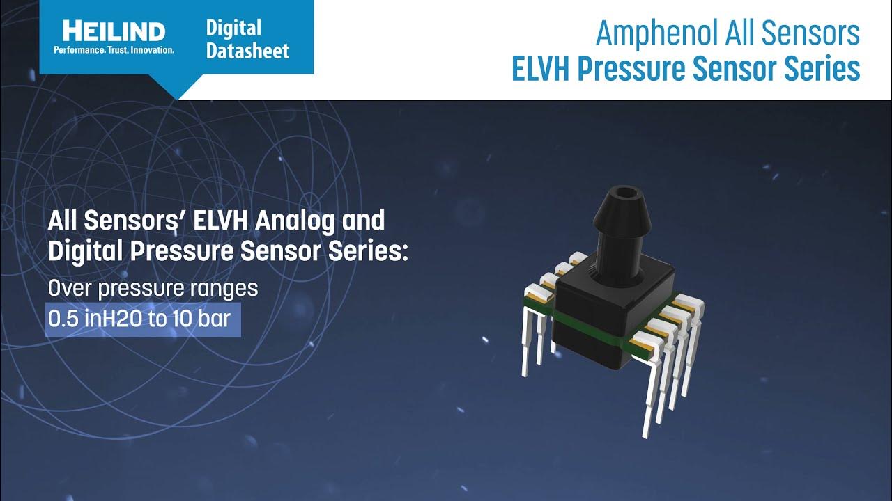 Amphenol All Sensors ELVH Series Pressure Sensors - YouTube