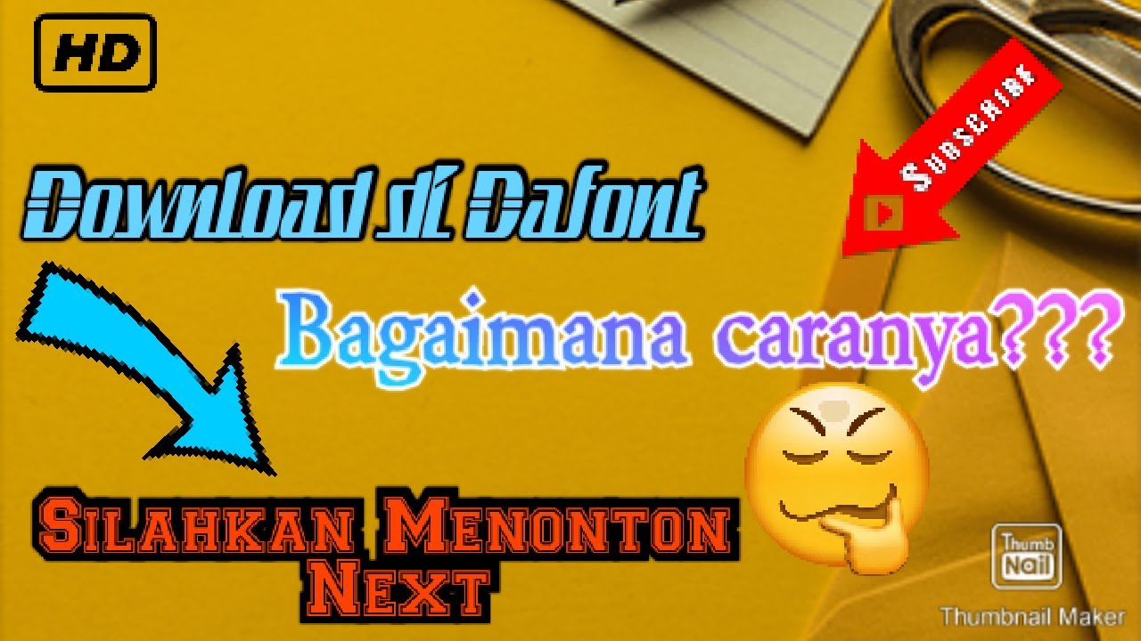 Tutorial download font di dafont - YouTube