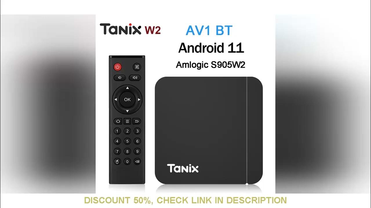 Original Tanix W2 Android 11 TV Box Amlogic S905W2 2G/16G AV1 BT TVBOX 2.4G&5G Dual Wifi 4K HD ...