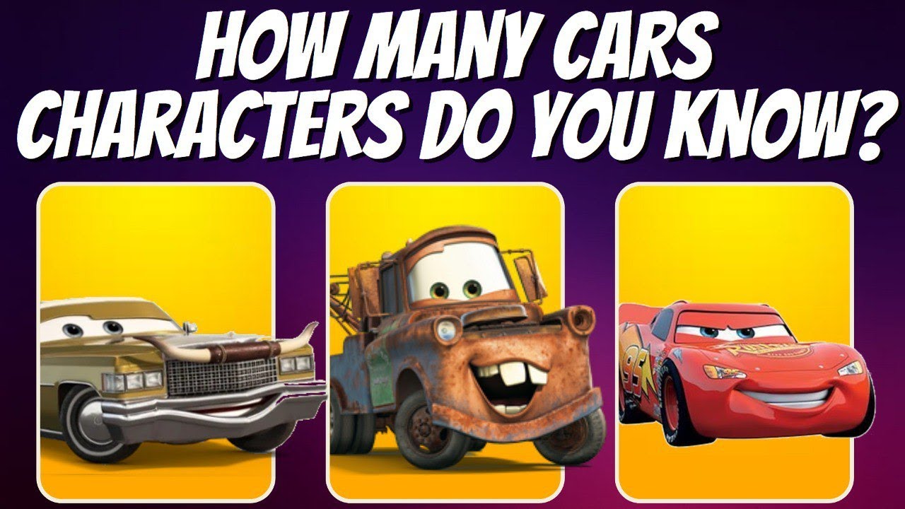 GUESS CARS CHARACTER | Cars quiz - YouTube