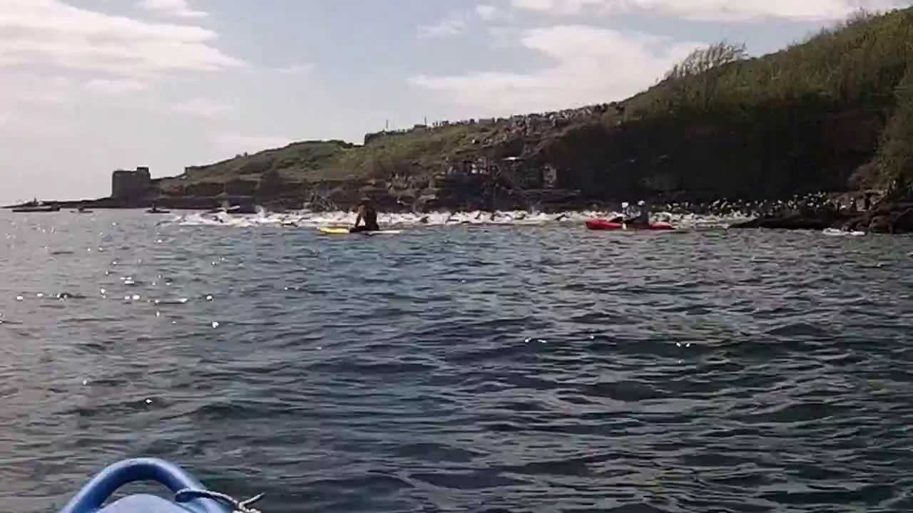 The start of the Castle to Castle Swim 2013 - YouTube