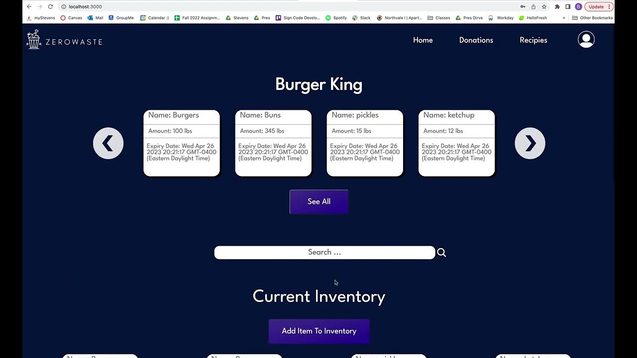 Software Engineering Master's Capstone Project Demo ~ Zero Waste - YouTube