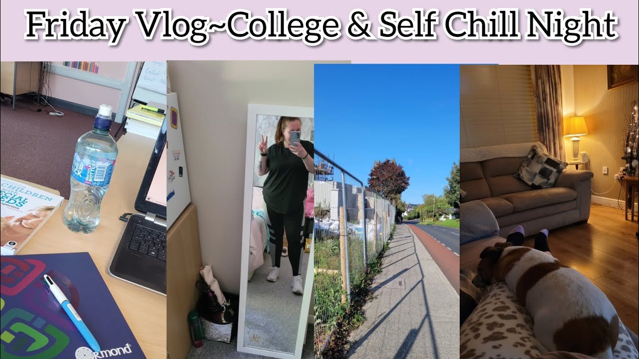 Friday Vlog ~ College & Self Chill Night - YouTube