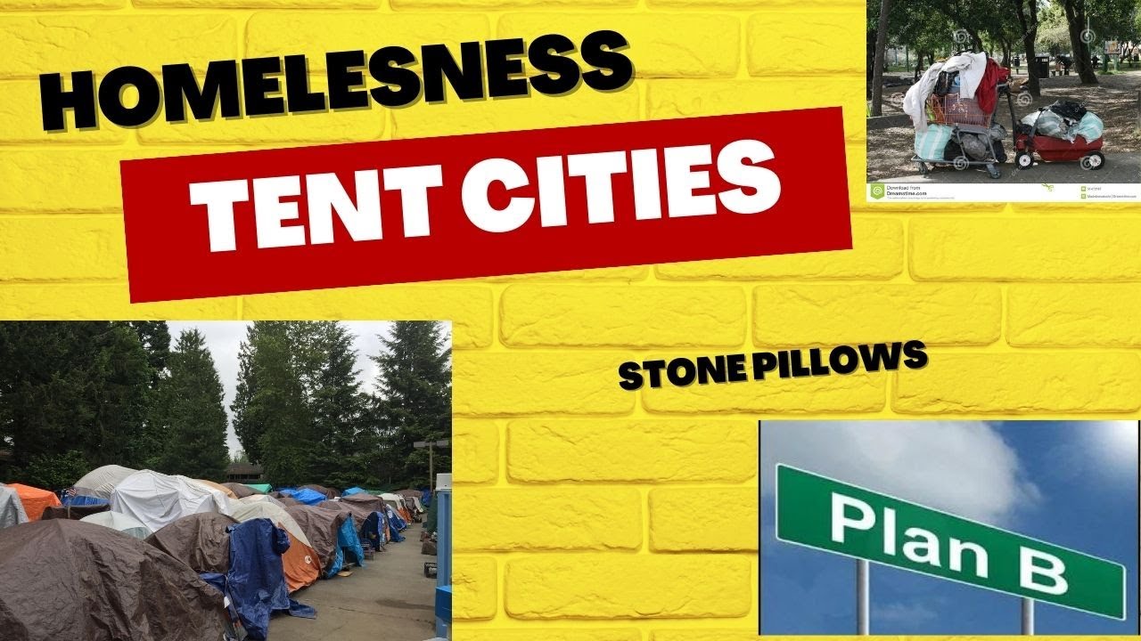 Homeless people in tent cities . Homeless problem in America escalating ...