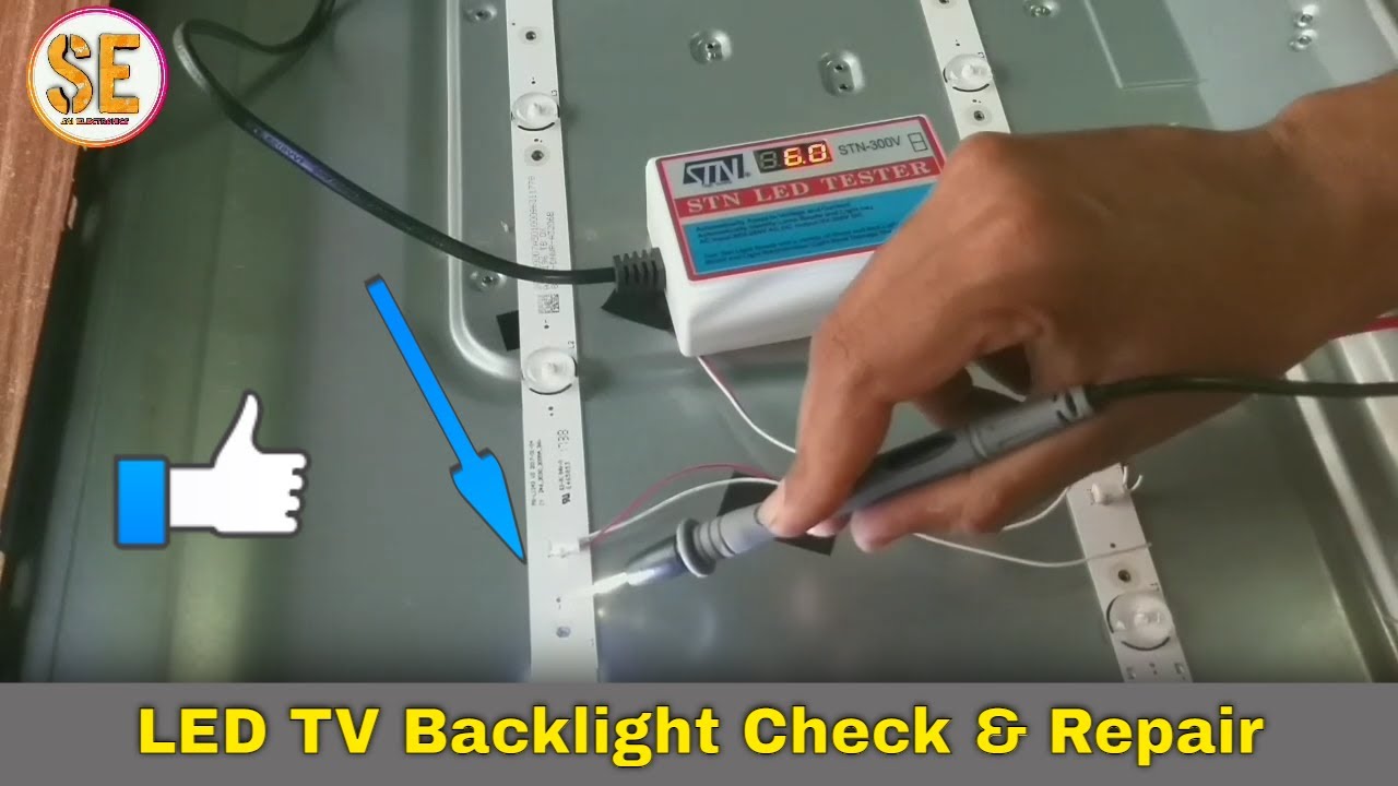 Led Tv backlight strip Check & Repair | How to Change LED Tv Backlight ...