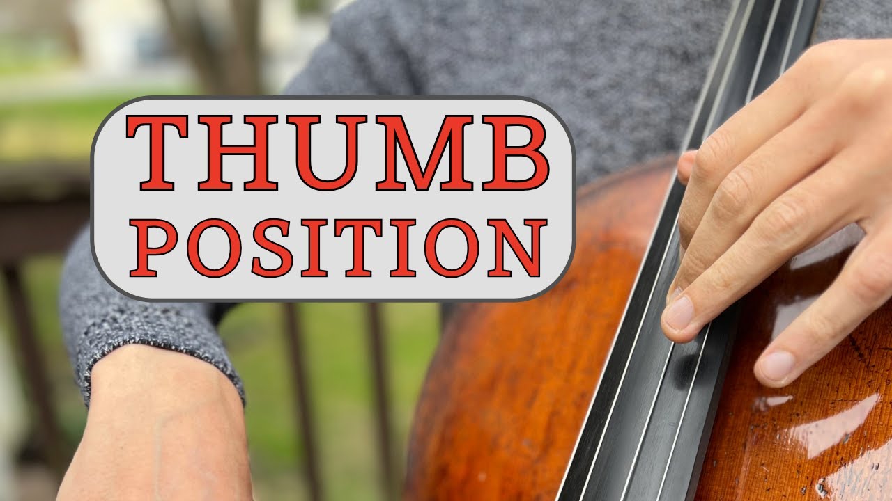 THUMB POSITION Cello Easy Lesson D Major Scale - How to play in thumb ...