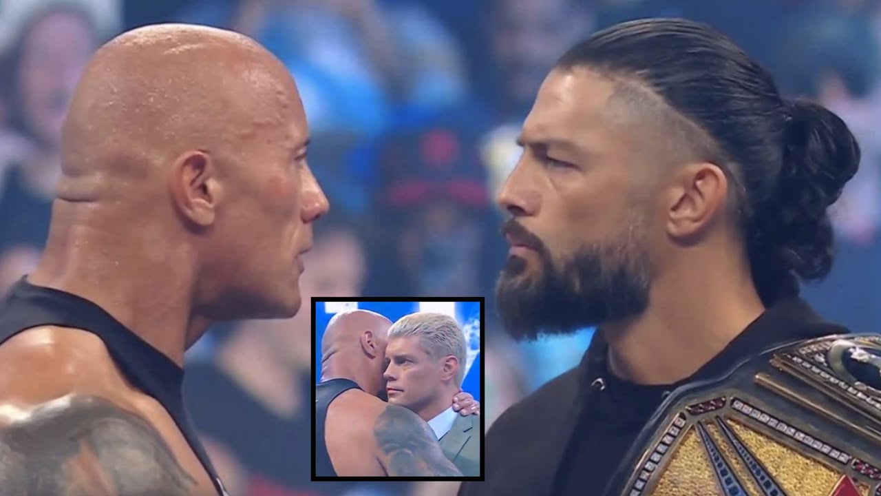 The Rock came face to face with Roman Reigns at WWE Smackdown | WWE ...