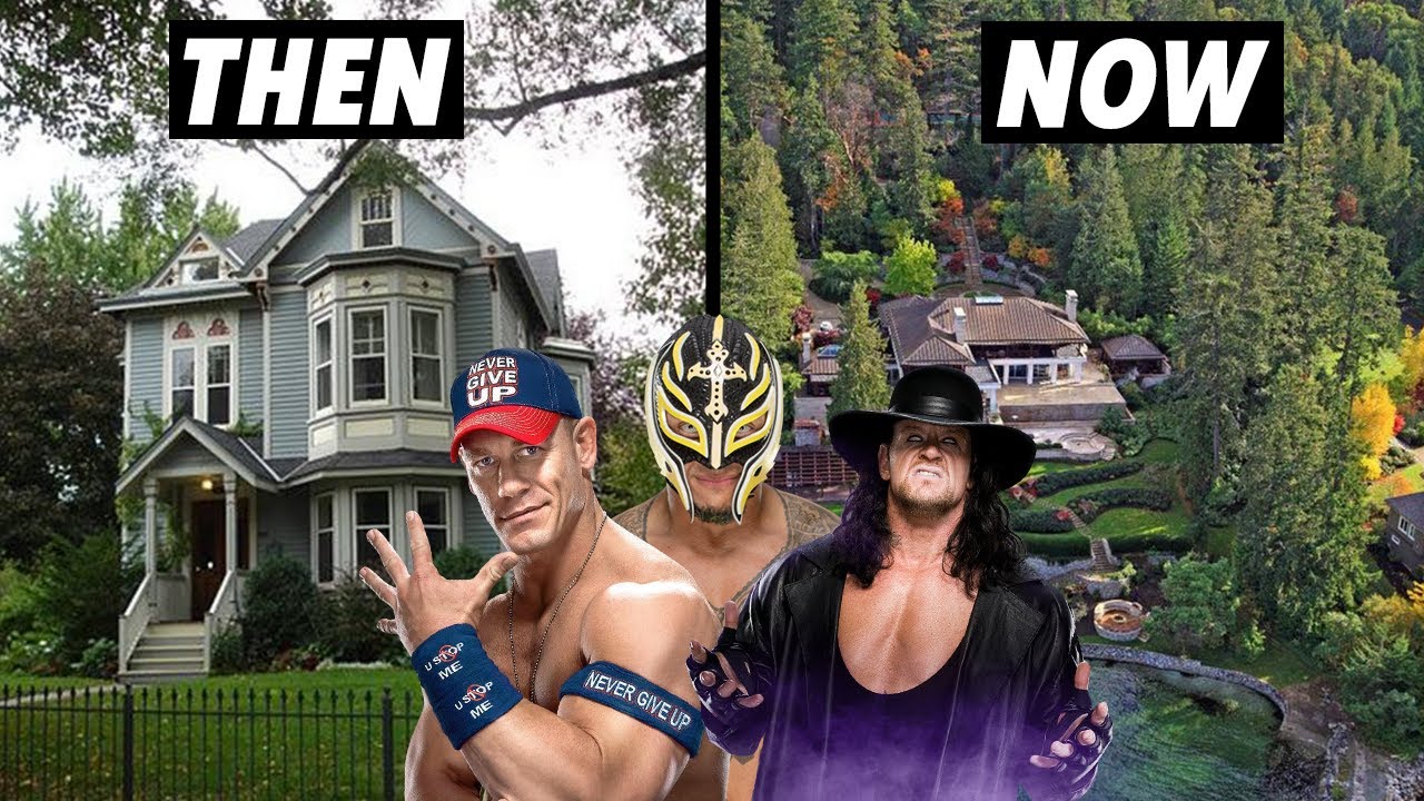 Top 5 WWE Homes - Then and Now | Rey Mysterio, John Cena, Undertaker ...