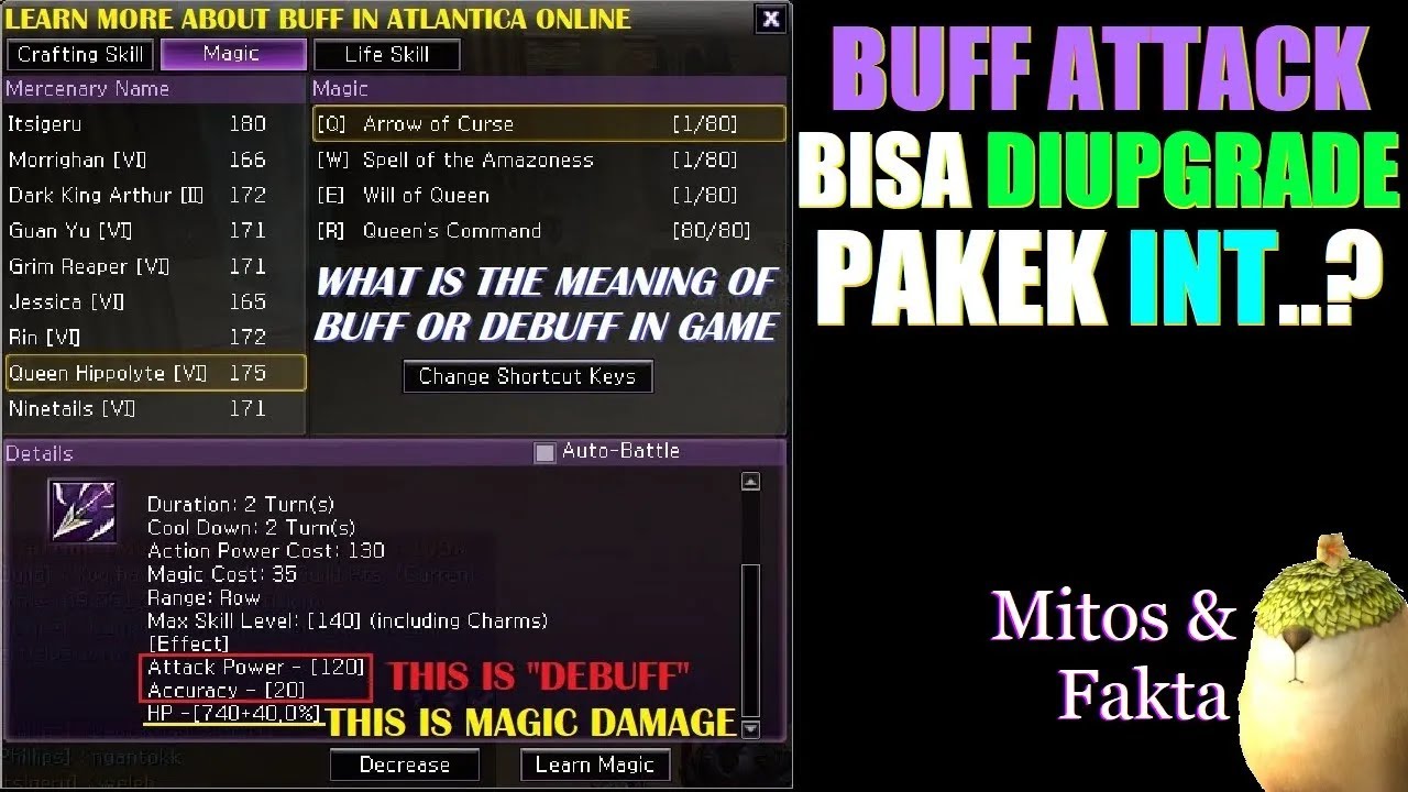 Review Buff & Debuff Effect | Atlantica Online - YouTube