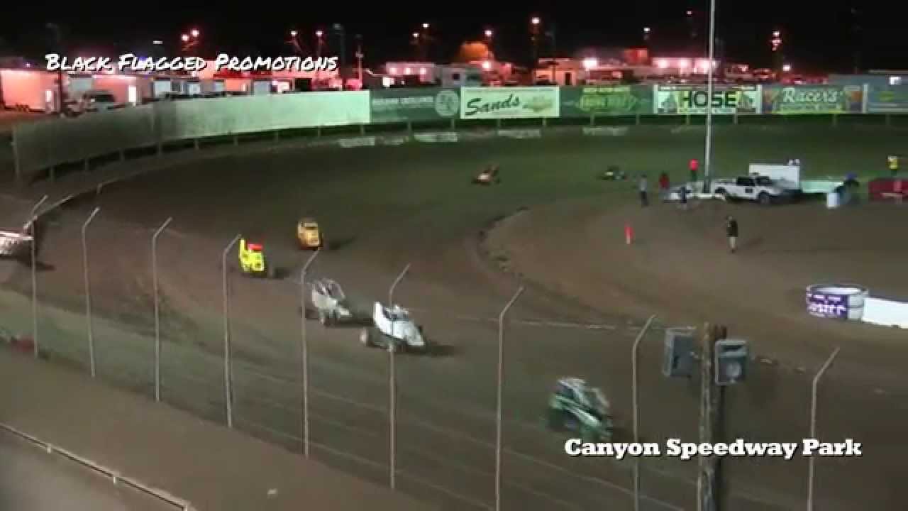 Canyon Speedway Park- Mini Sprint Main May 2nd 2015 - YouTube