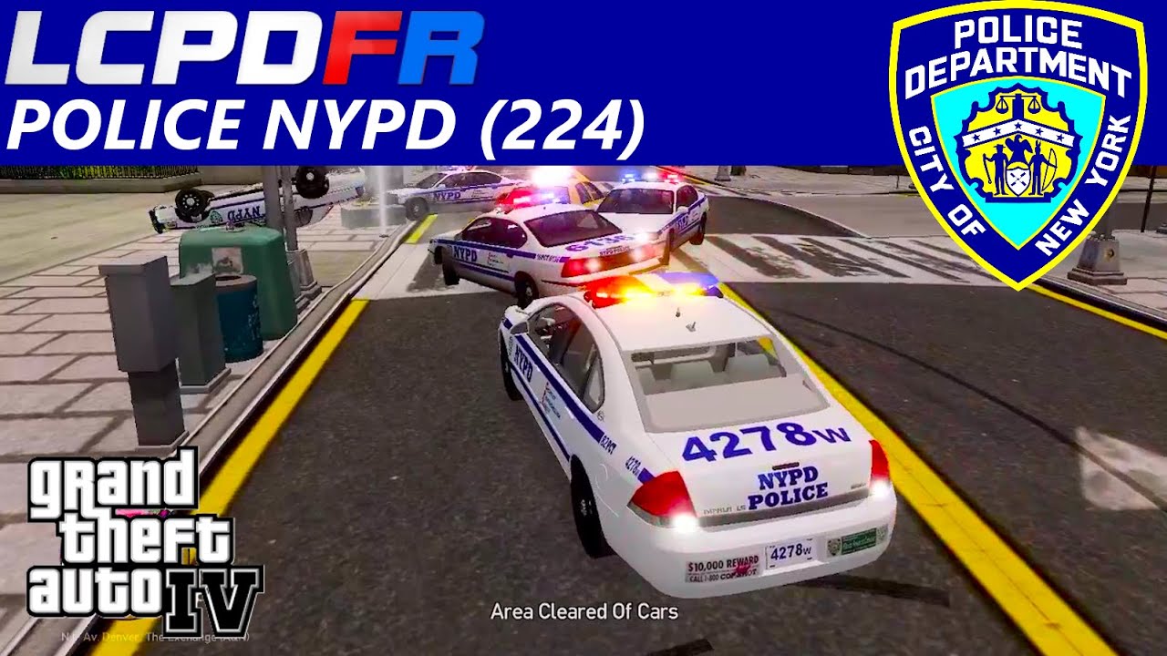 GTA 4 EFLC MOD LCPDFR 1.0 POLICE PATROL NYPD TIME SQUARE CENTRAL PARK ...