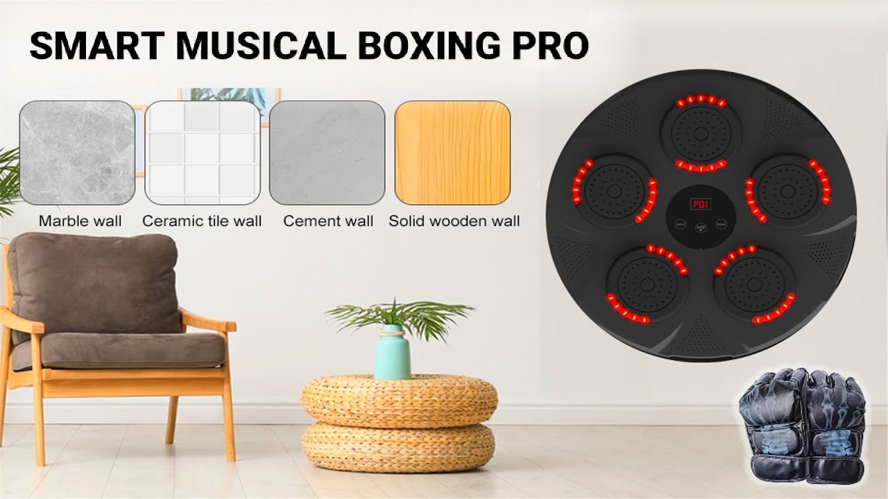 Smart Musical Boxing Pro with Gloves Included, Electronic Boxing ...